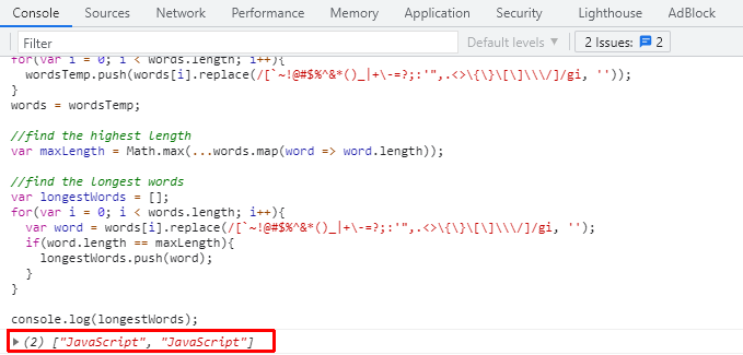  Find The Longest Word In A String In JavaScript TL Dev Tech