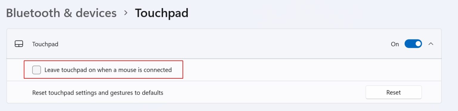 Disable Laptop's Touchpad When a Mouse is Connected in Windows 11 | TL ...
