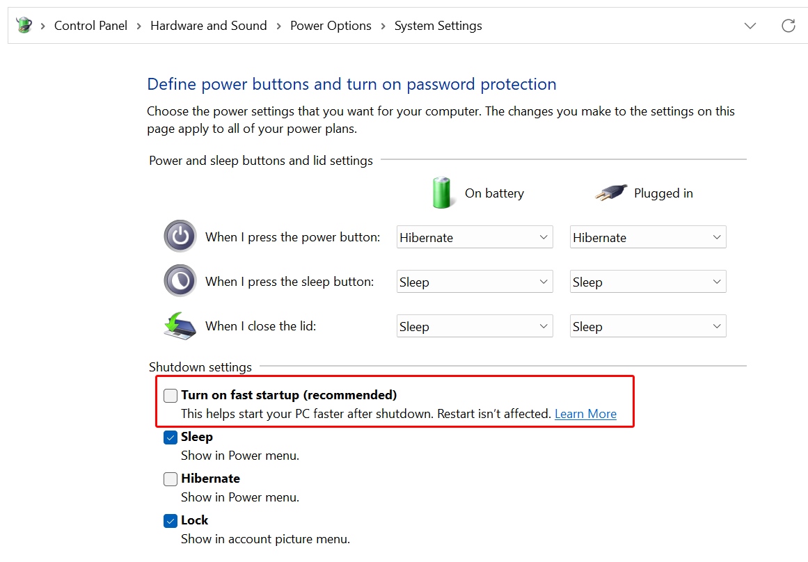 How to Disable Fast Startup in Windows | TL Dev Tech